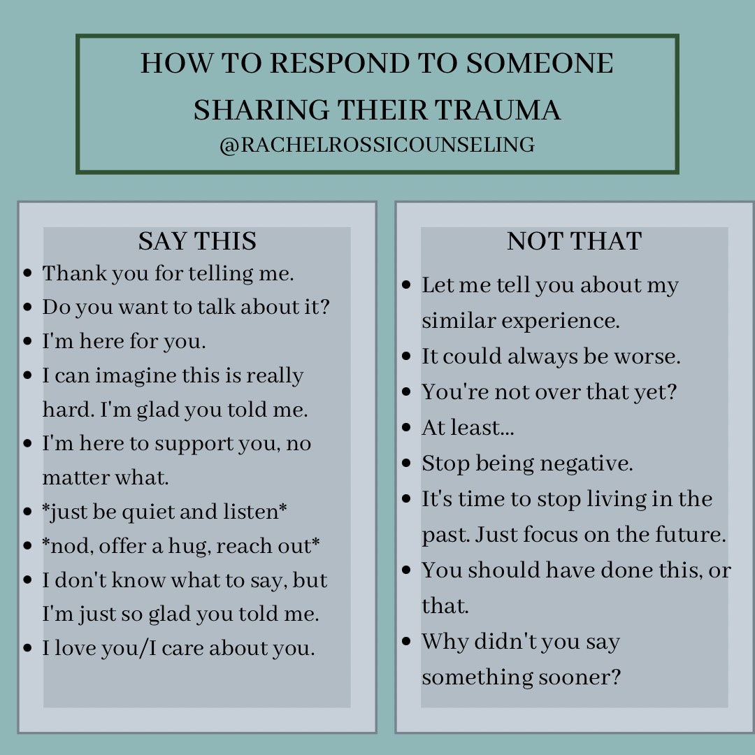 Supporting Someone Through Trauma - Rachel Rossi